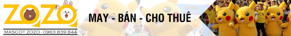 Xưởng may Mascot ZOZO chuyên Mascot theo yêu cầu, Mascot giá rẻ