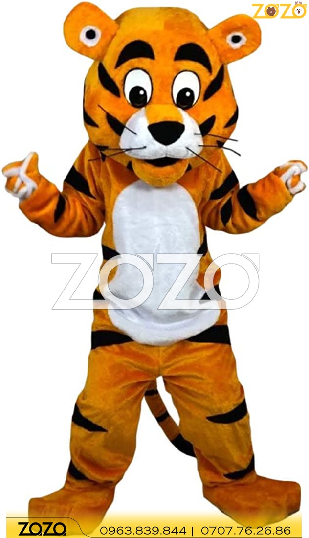 MASCOT CON HỔ - Mascot Zozo - Xưởng may mascot đẹp