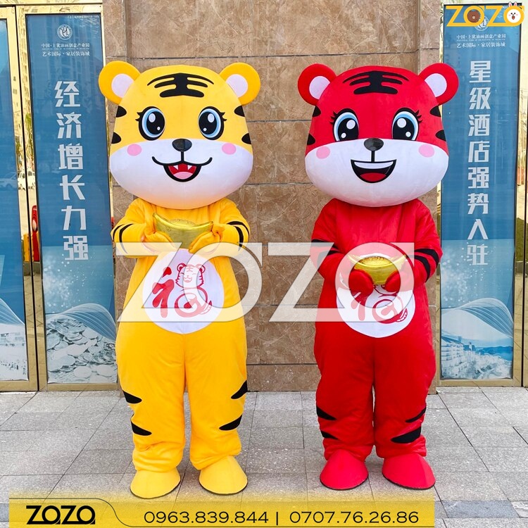 MASCOT CON HỔ - Mascot Zozo - Xưởng may mascot đẹp