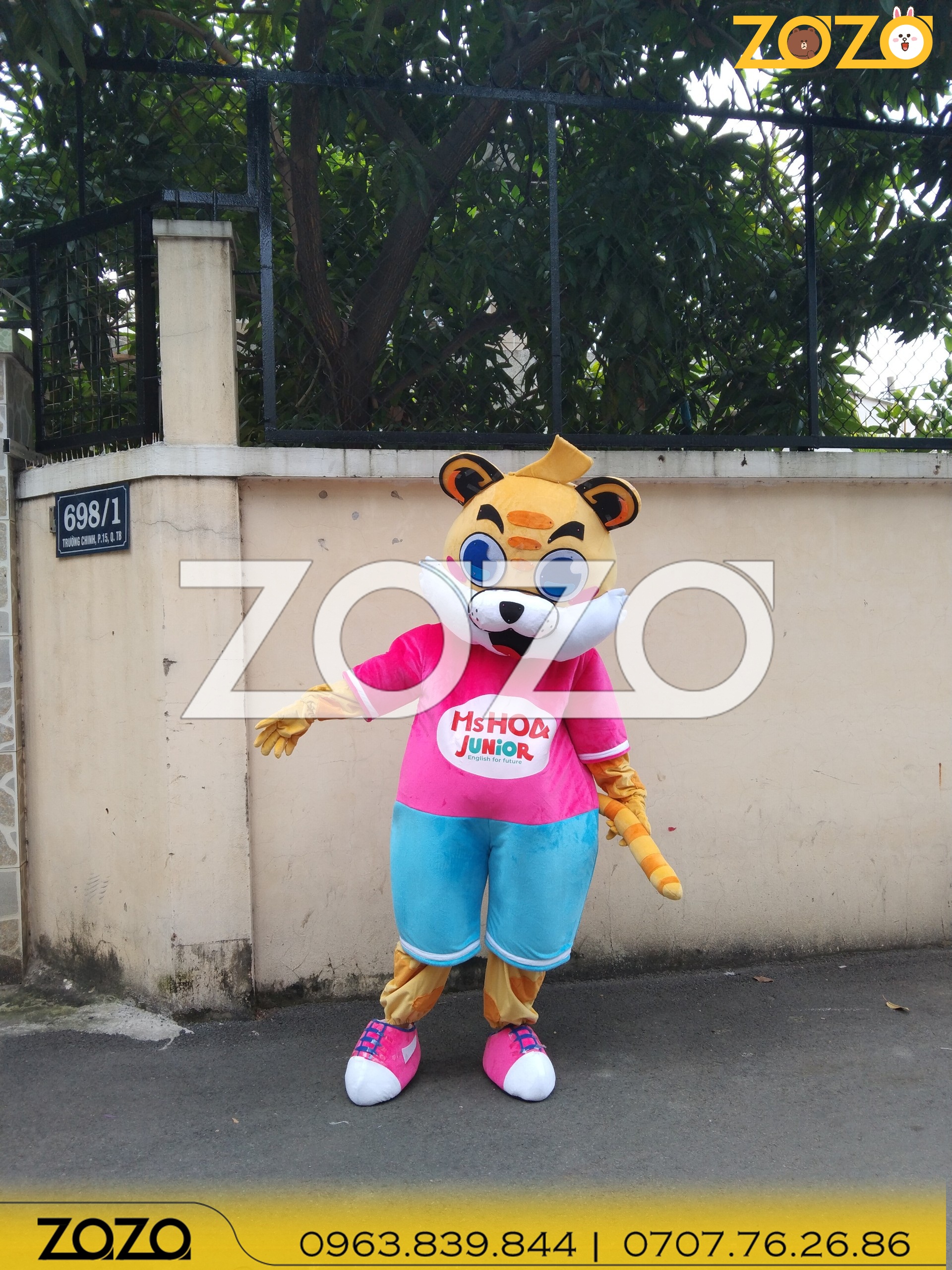 MASCOT CON HỔ - Mascot Zozo - Xưởng may mascot đẹp