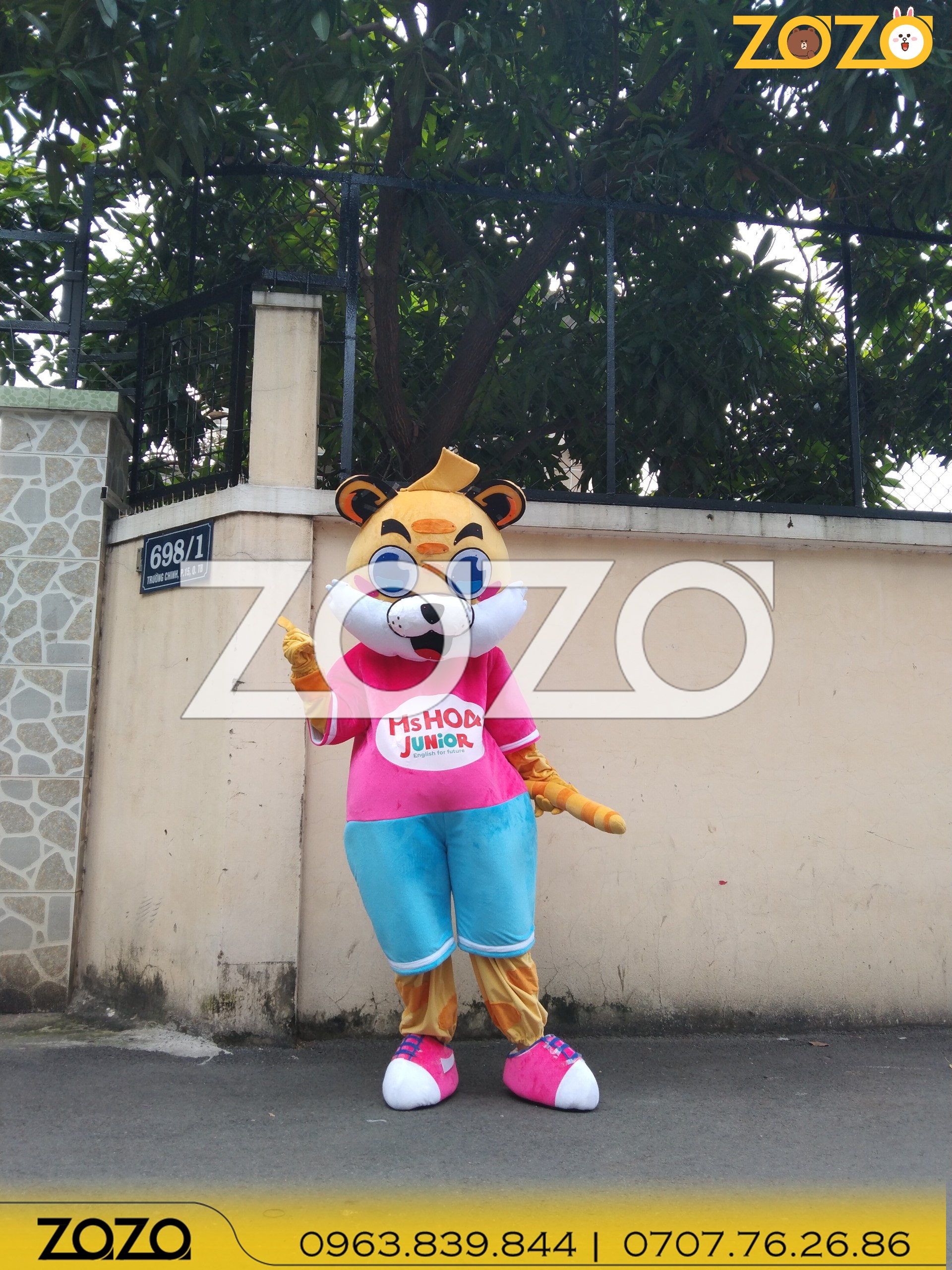 MASCOT CON HỔ - Mascot Zozo - Xưởng may mascot đẹp