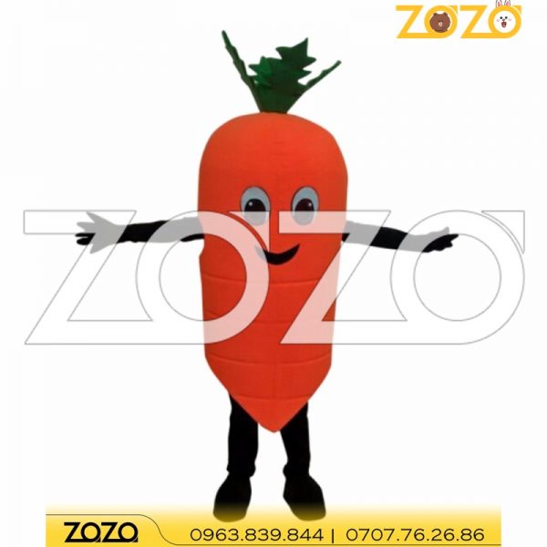 MASCOT CARROT - Mascot Zozo - Xưởng may mascot đẹp