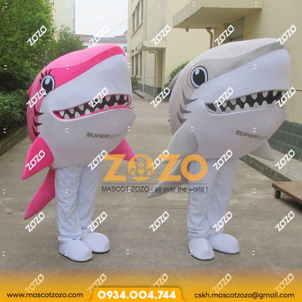 MASCOT CÁ MẬP - Mascot Zozo - Xưởng may mascot đẹp