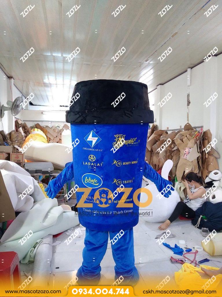 MASCOT LY NƯỚC - LY CÀ PHÊ - Mascot Zozo - Xưởng may mascot đẹp