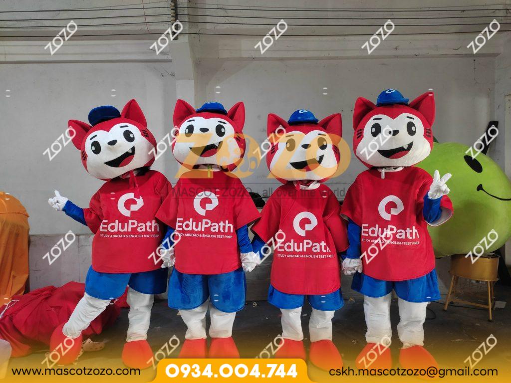 MASCOT / LINH VẬT BÉ MÈO EDUPATH - Mascot Zozo - Xưởng may mascot đẹp