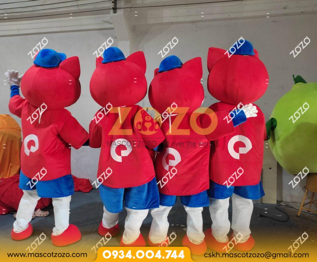 MASCOT / LINH VẬT BÉ MÈO EDUPATH - Mascot Zozo - Xưởng may mascot đẹp