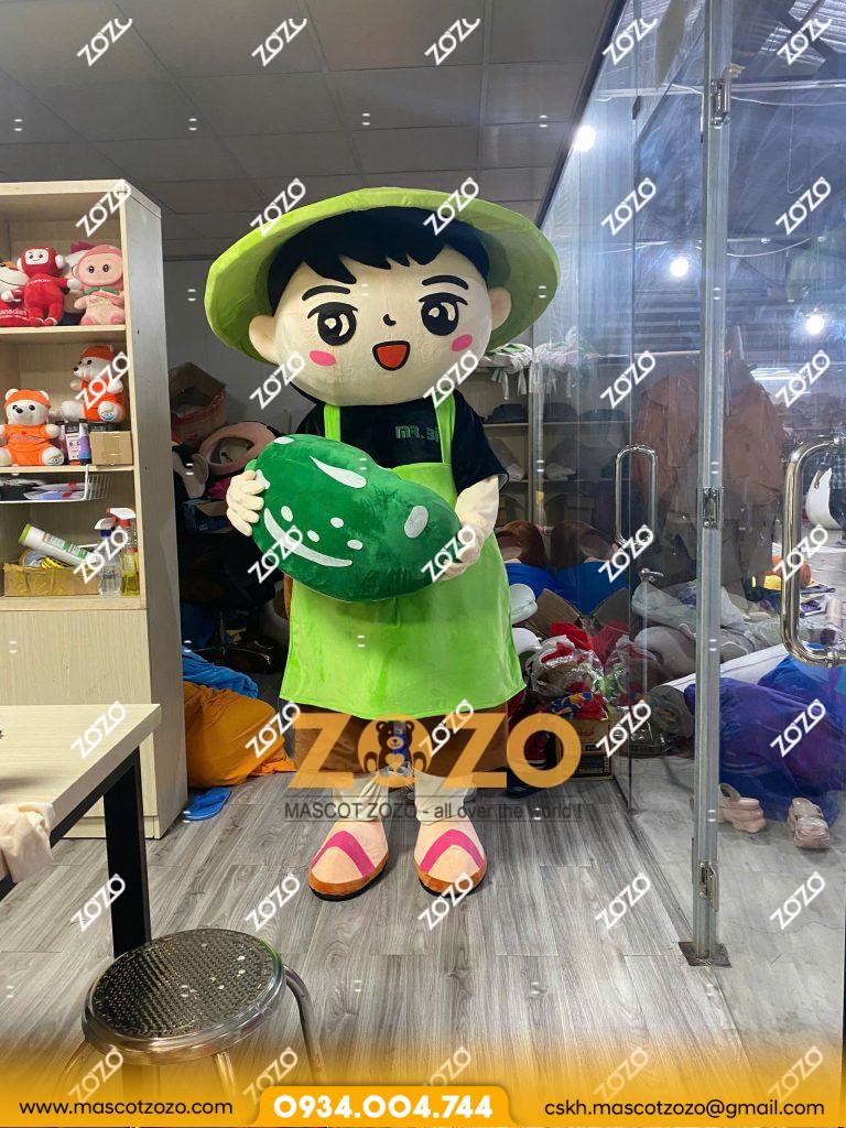 MASCOT BÔNG MR BÍ ĐAO - Mascot Zozo - Xưởng may mascot đẹp